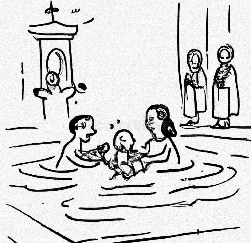 Priest Water Baptism Stock Illustrations – 71 Priest Water Baptism ...