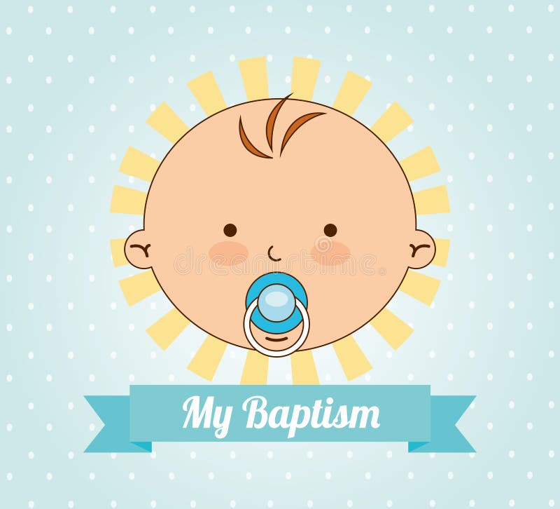 Baptism invitation design stock vector. Illustration of background ...