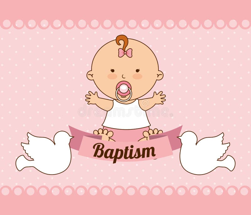 Baptism invitation design stock vector. Illustration of baptism - 60918887