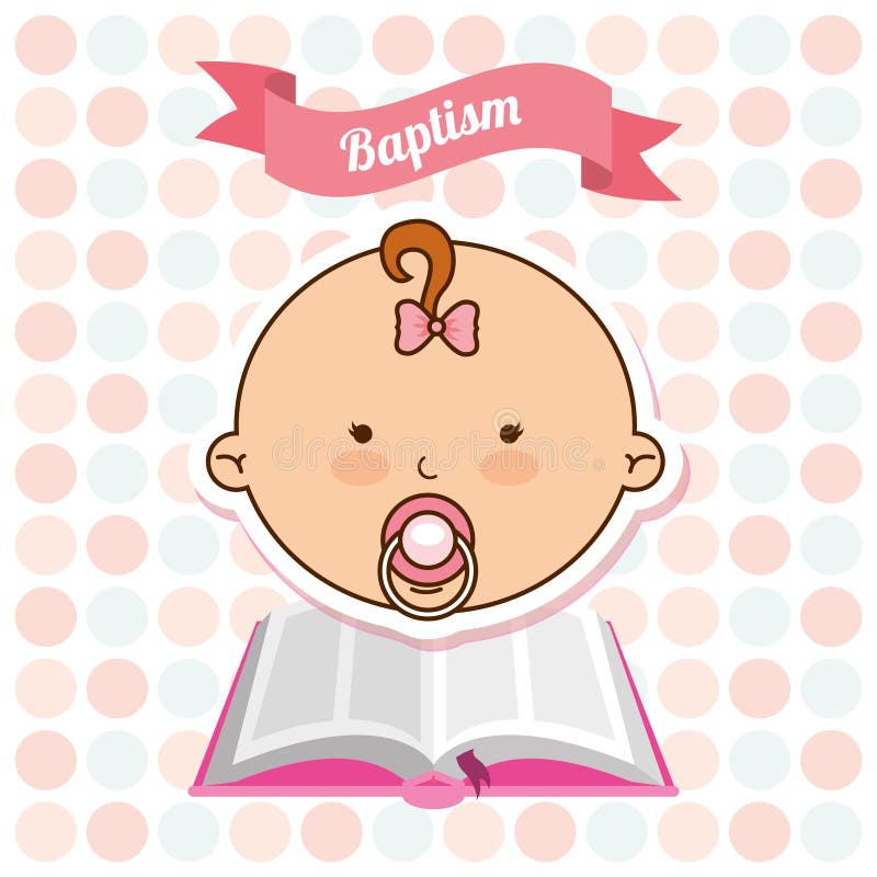 Baptism invitation design stock vector. Illustration of bible - 60920082