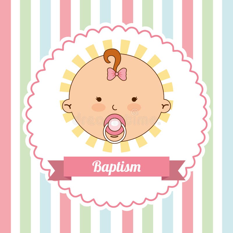 Baptism invitation design stock vector. Illustration of vector - 60920093