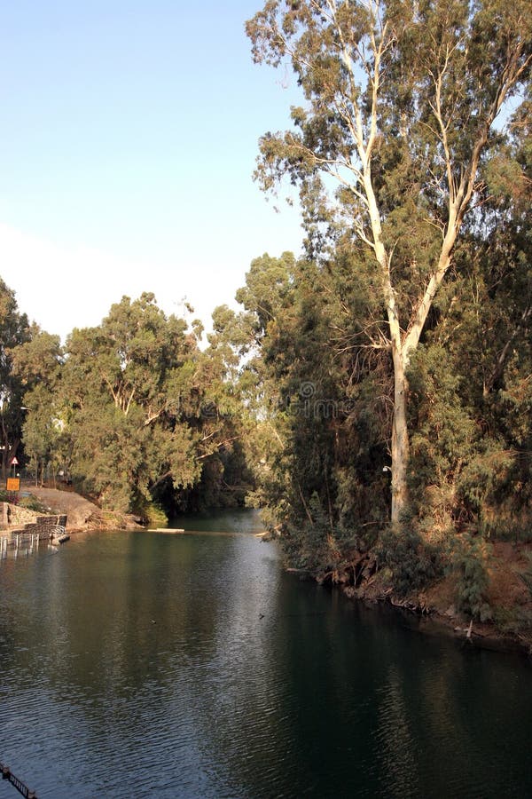 The Baptismal Site Yardenit on the Jordan River, Israel Stock Photo ...