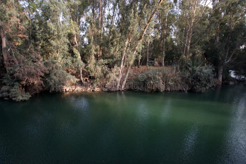 The Baptismal Site Yardenit on the Jordan River, Israel Stock Photo ...
