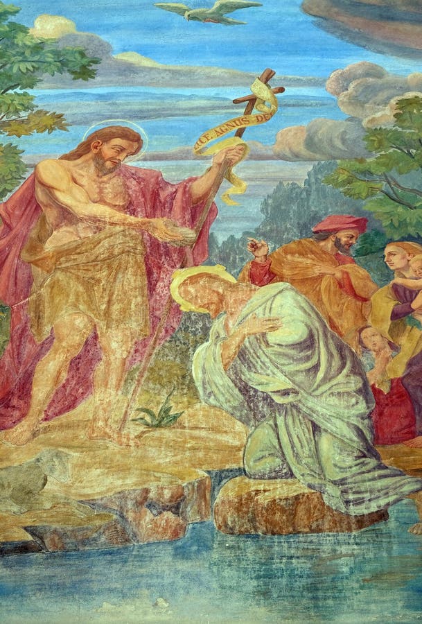 Baptismo do senhor foto de stock. Imagem de vencedor - 137478814