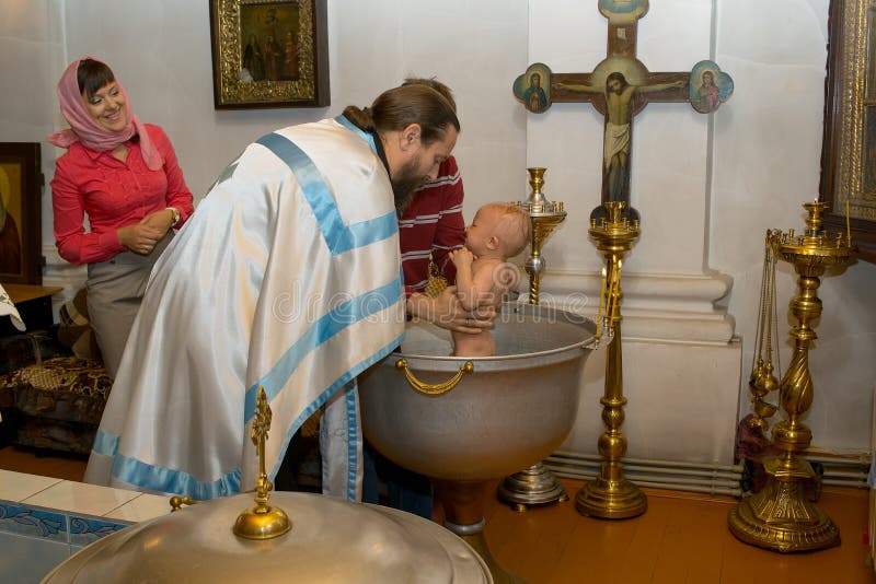 Baptized in the Russian Orthodox Church Editorial Photography - Image ...