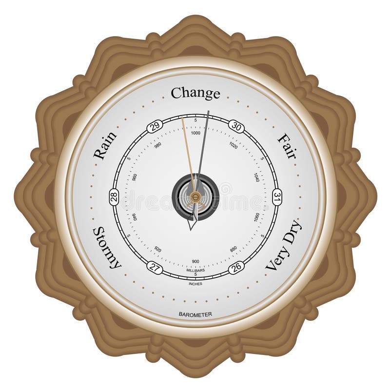 Barómetro stock de ilustración. Ilustración de cambio - 49546842