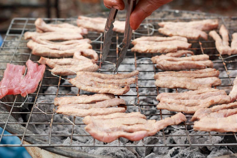 Bar-B-Q or BBQ Grill of Meat Stock Image - Image of heat, grilled: 39464337
