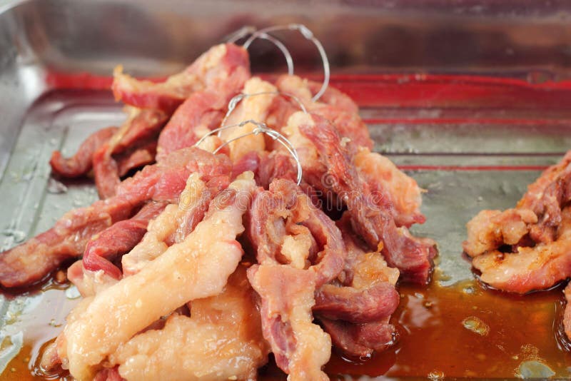 Bar-B-Q or BBQ Grill of Meat Stock Image - Image of succulent, pepper ...