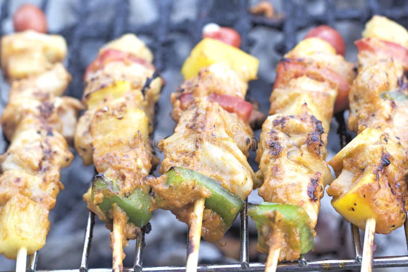 Bar-B-Q or BBQ Grill of Meat Stock Photo - Image of meal, closeup: 48723538