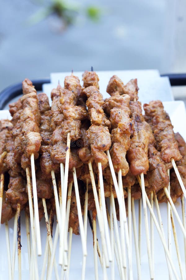Bar-B-Q or BBQ Grill of Meat Stock Photo - Image of kebab, dinner: 48743166
