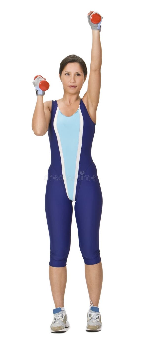 Bar-bells exercise 3 stock photo. Image of effort, fitness - 4119400