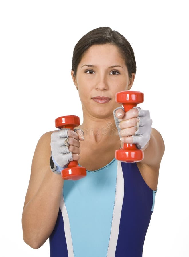 Bar-bells exercise stock image. Image of adult, dumb, gymnastics - 4107987