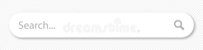Bar Boxes. Web UI Elements for Browsers with Text Field and Search Button. Vector Set Computer ...