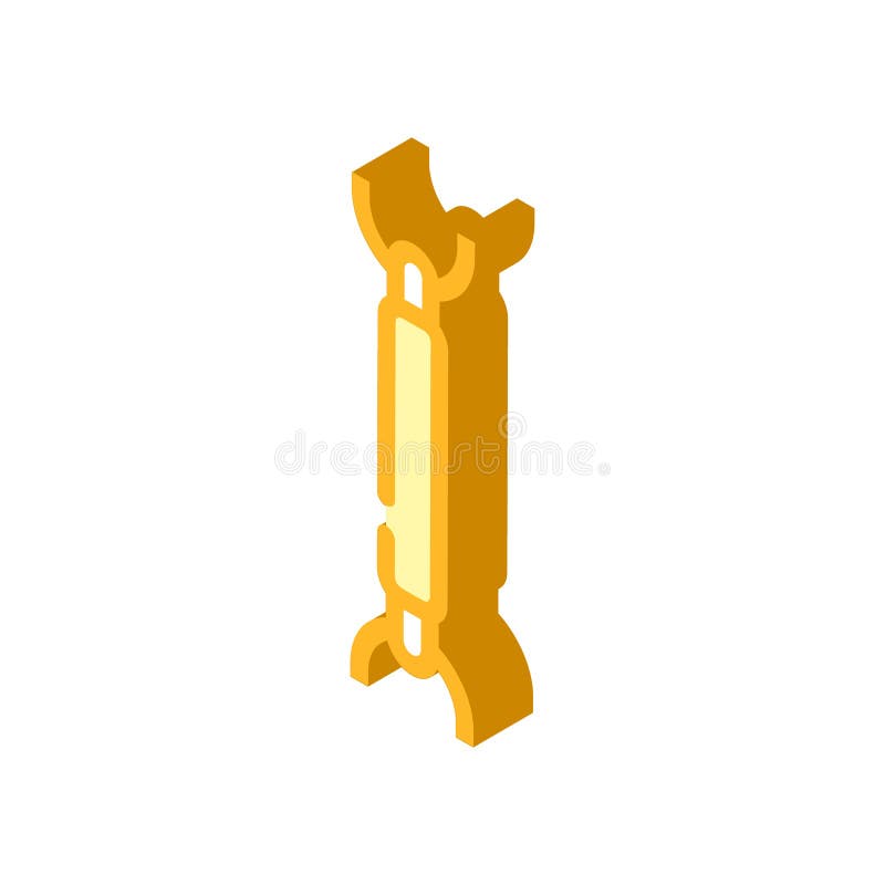 Bar Chain Isometric Icon Vector Illustration Stock Vector ...