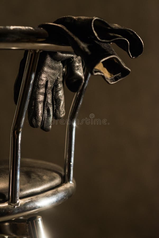 Bar chair with gloves stock photo. Image of stool, beautiful - 50566274