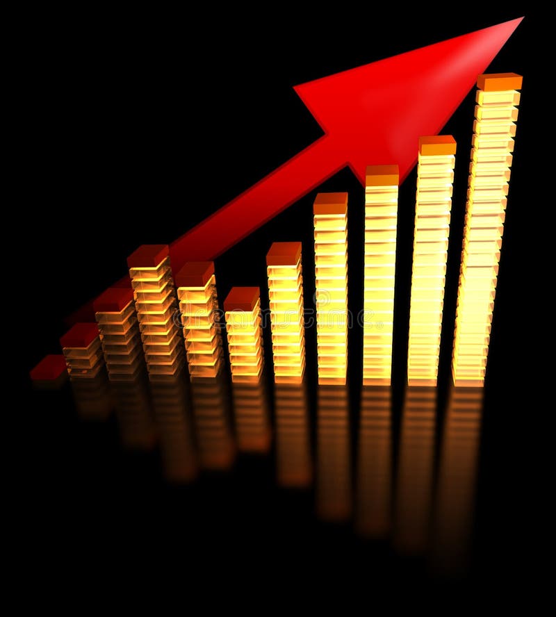 Bar chart stock illustration. Illustration of enterprise - 1445005