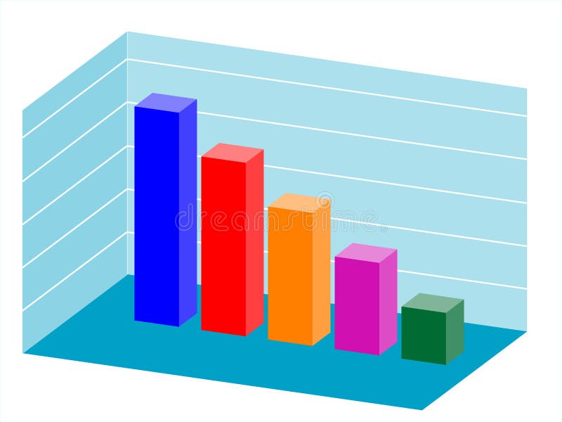 Bar chart stock vector. Illustration of making, achievement - 15029643