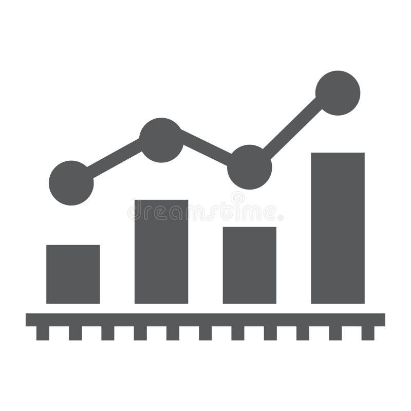 Bar Chart Analytics Line Icon, Business and Finance, Graph Sign, Vector ...