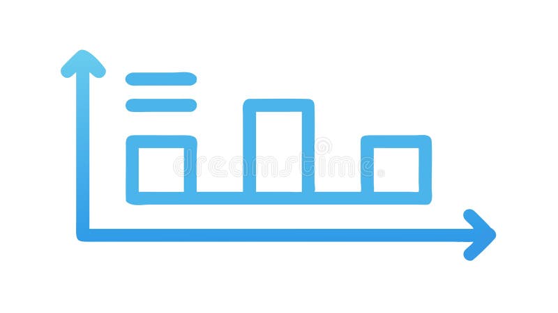 Bar Chart with Arrows Icon, Represents Data Analysis and Trends, Vector ...