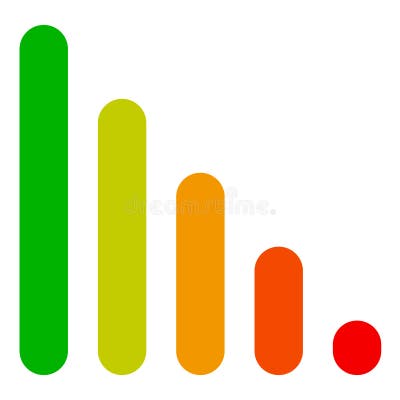 Bar Chart / Bar Graph Symbol. Rounded Rectangle Chart Stock Vector ...