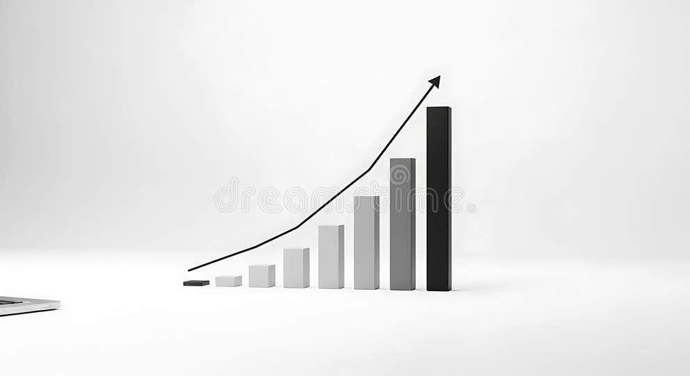 Bar Chart with Columns Increasing in Height from Left To Right ...