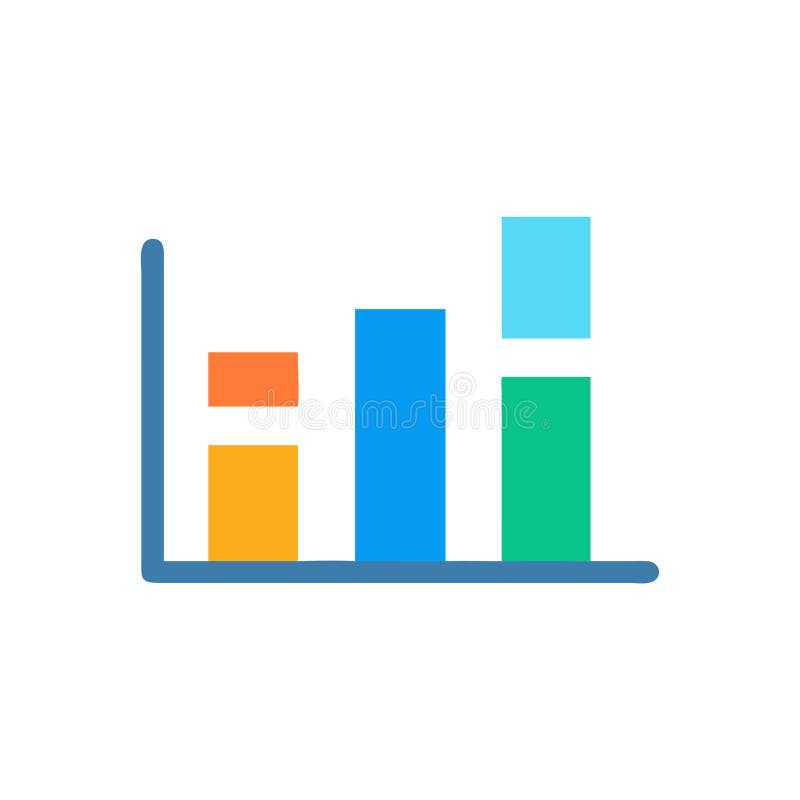 Bar Chart Icon for Data stock vector. Illustration of chart - 351932393