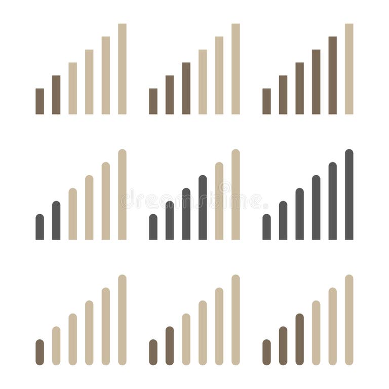Bar Chart Diagram. Statistical Column Graph. Vector Data Visualization ...