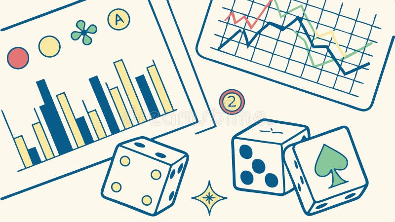Bar Chart with Dice, Business Data, Risk and Chance, Statistical ...
