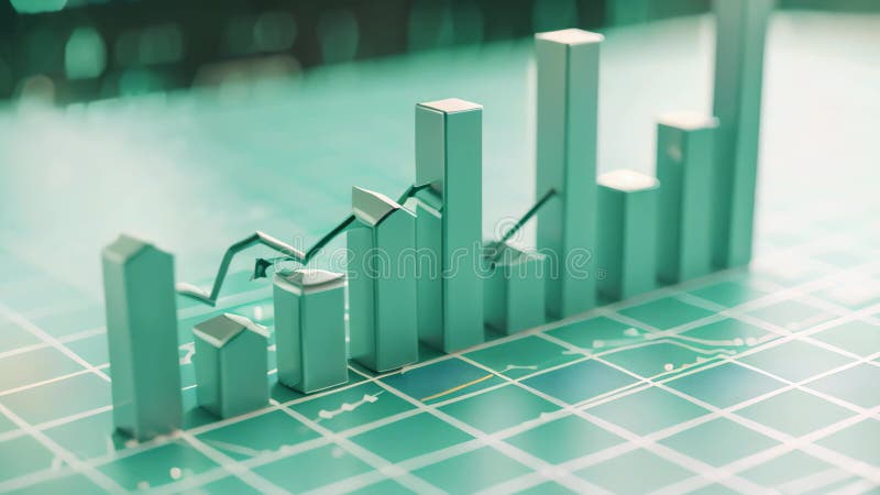 A Bar Chart Displayed on a Table, Representing Data in a Visual Format ...