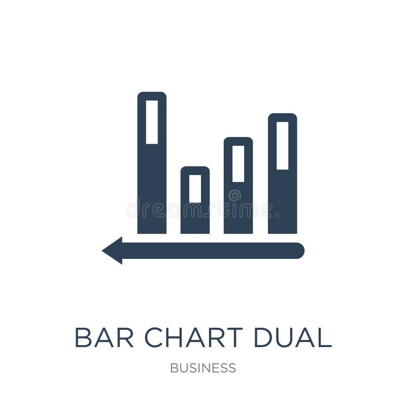 Bar Chart Dual Information Icon Stock Vector - Illustration of info ...