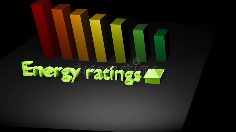 Bar Chart Energy Efficiency Rating Scale Stock Video - Video of ...