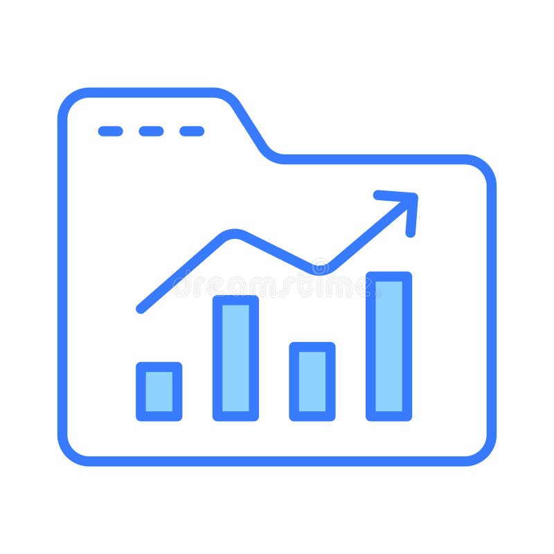 Data Chart on Board Showing Vector of Presentation in Trendy Style ...
