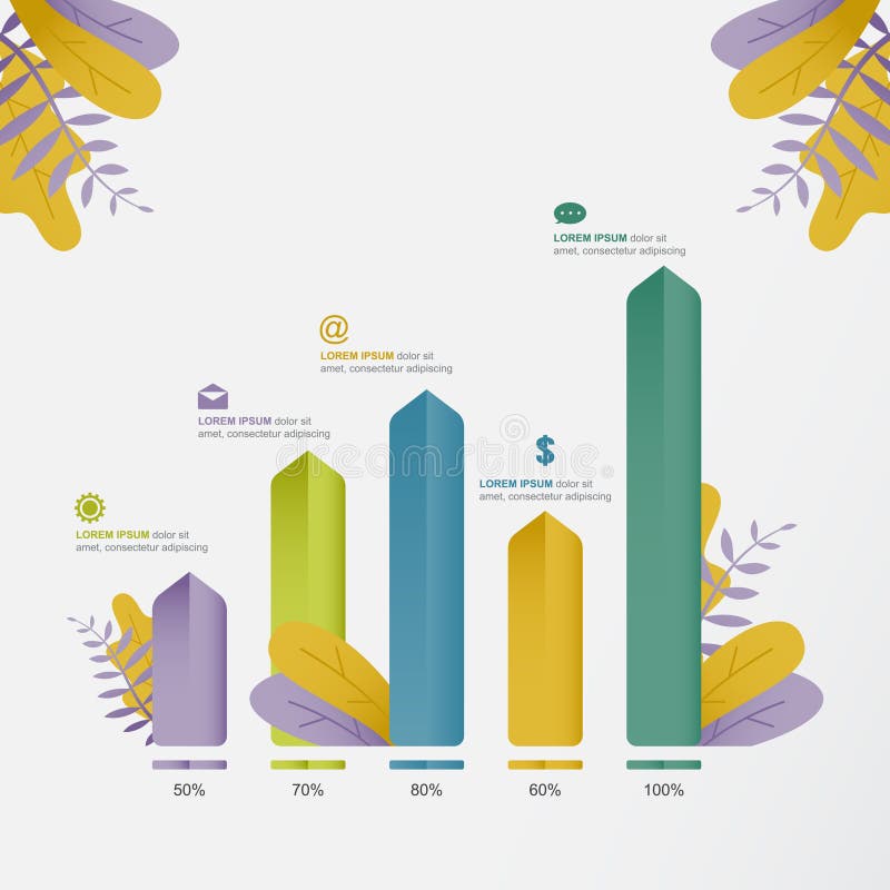 Bar Chart Graph Diagram Statistical Business Infographic Illustration ...