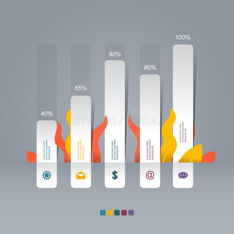 Bar Chart Graph Diagram Statistical Business Infographic Illustration ...