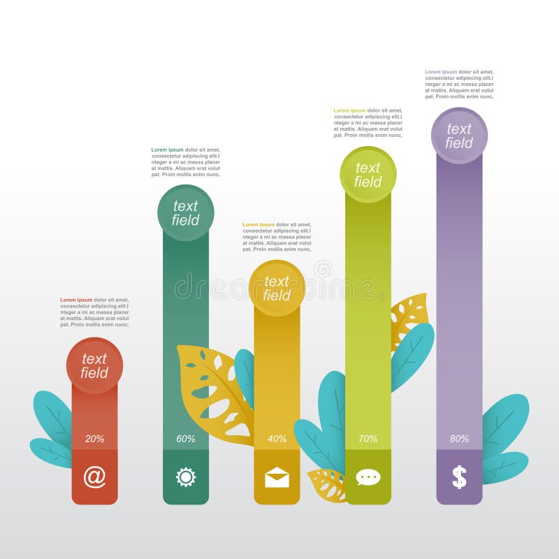 Bar Chart Graph Diagram Statistical Business Infographic Illustration ...
