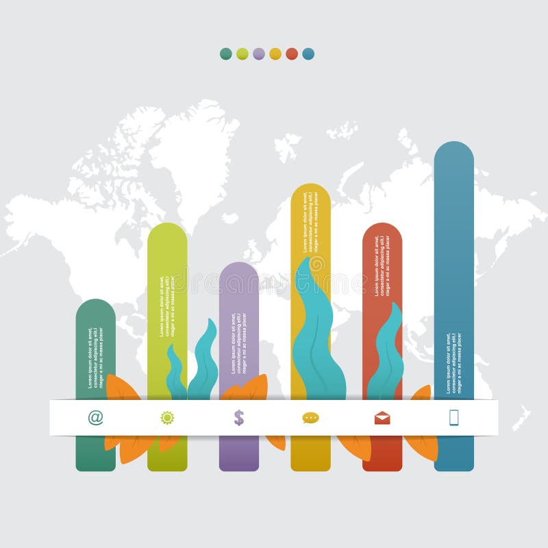 Bar Chart Graph Diagram Statistical Business Infographic Illustration ...
