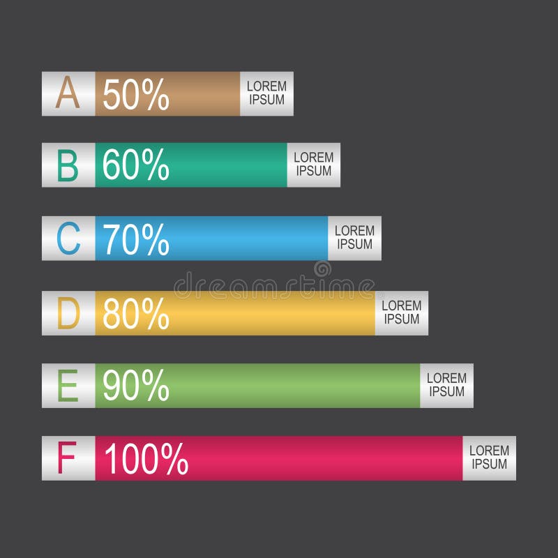 Bar Chart Graph Diagram Statistical Horizontal Infographic Illustration ...