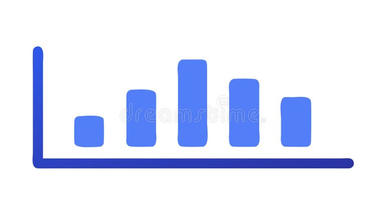 Bar Chart Graph Statistics Icon for Data Analysis Report, Vector Design ...