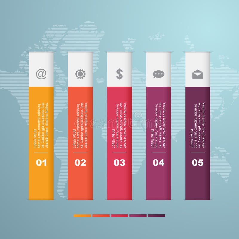 Bar Chart Graph Steps Diagram Statistical Business Infographic ...