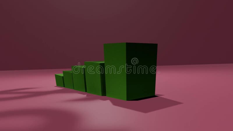 Bar Chart Graph with US Dollar in Three Dimension Space Stock Video ...