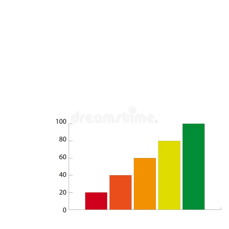 Bar Chart Graphic. Business Data Symbol. Colorful Statistics Shape ...