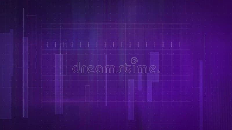 Bar Chart and Grid Animation on Purple Background Stock Video - Video of performance, numbers ...