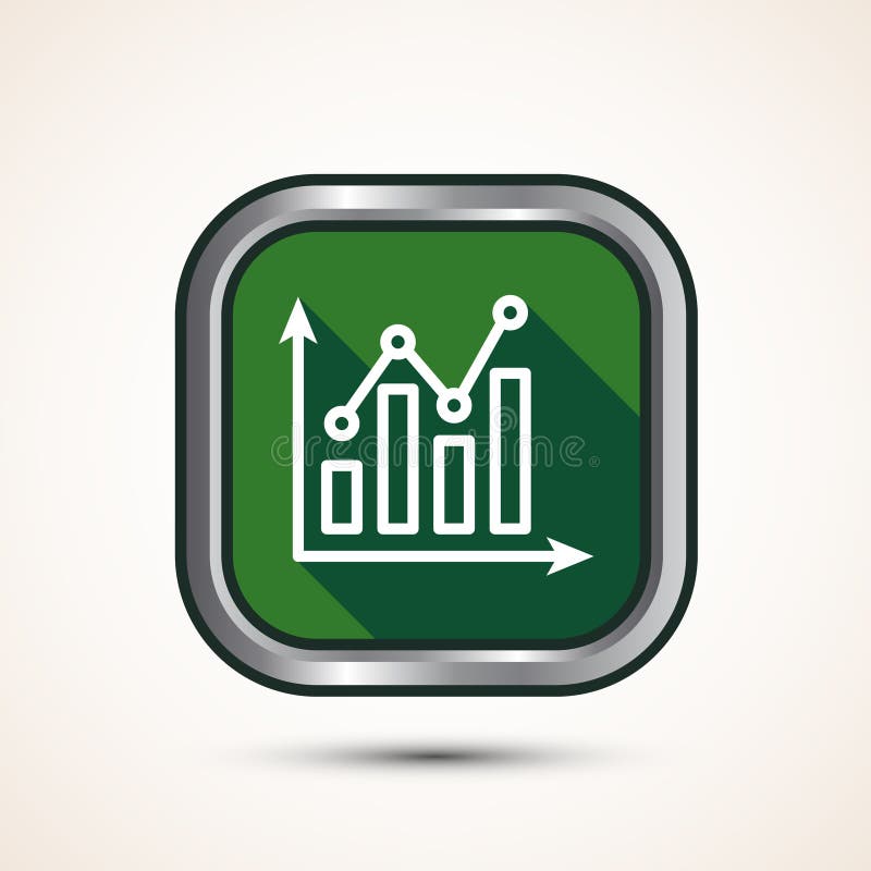 Bar Chart Icon Design Illustration, Graph Icon, Growth Sign, Growth ...