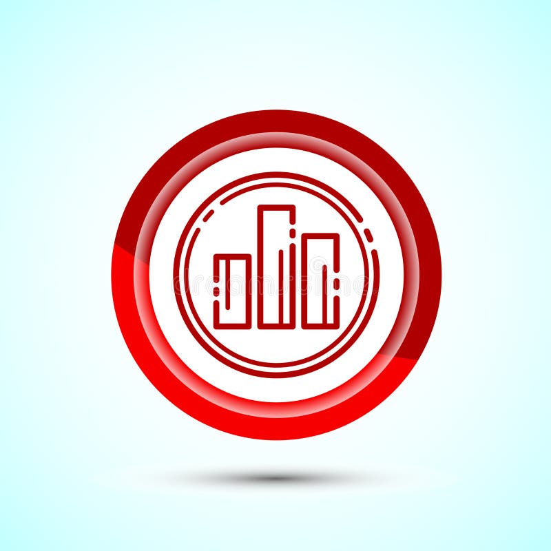 3d Illustration of Red Bar Graph and Businessman Stock Illustration ...