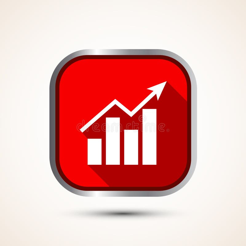 3d Illustration of Red Bar Graph and Businessman Stock Illustration ...