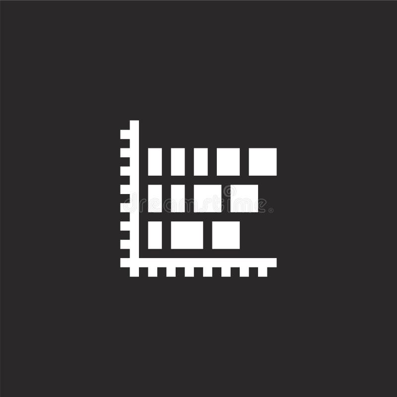 Bar Chart Icon. Filled Bar Chart Icon for Website Design and Mobile ...