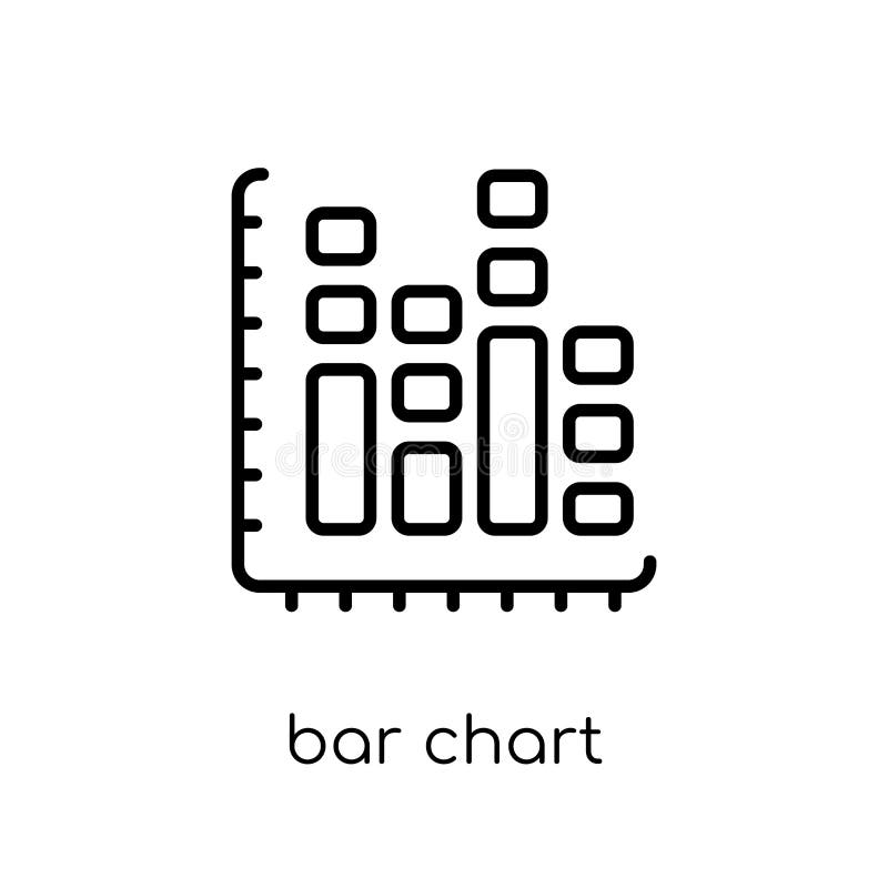 Bar Chart Icon. Trendy Modern Flat Linear Vector Bar Chart Icon Stock ...