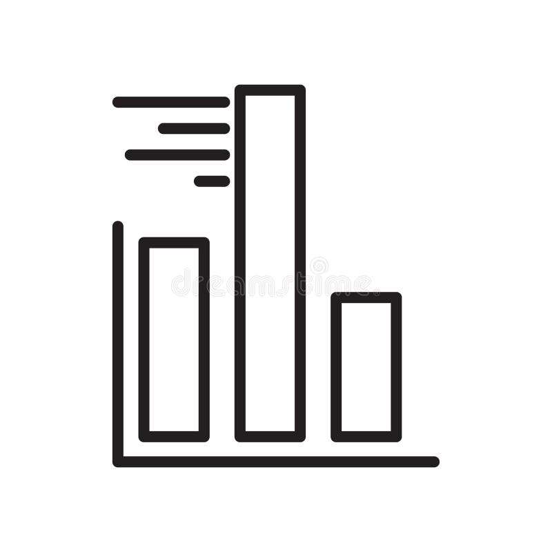 Bar Chart Icon Vector Sign and Symbol Isolated on White Background, Bar ...