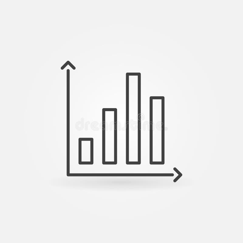 Bar chart icon stock vector. Illustration of graphic - 90797690