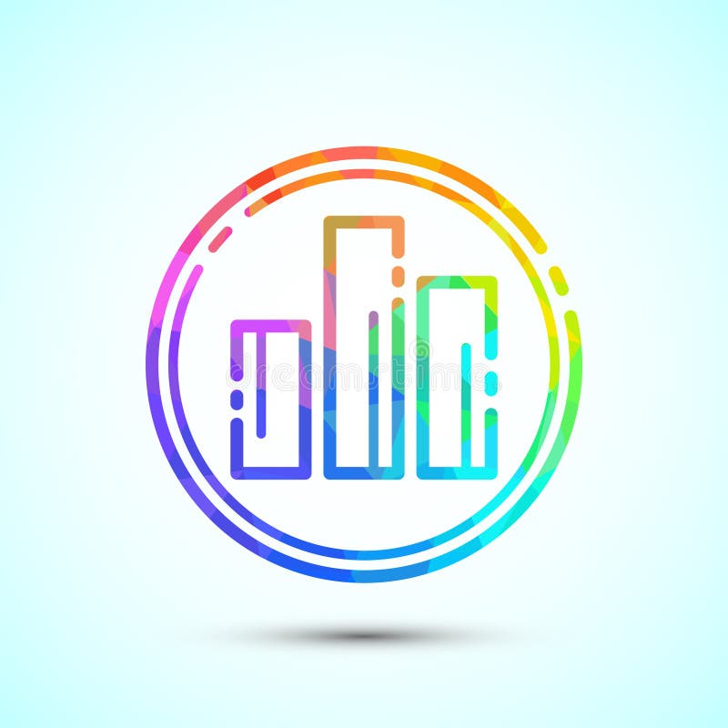 Bar Chart Logo Design Illustration, Graph Icon, Growth Logo Sign ...